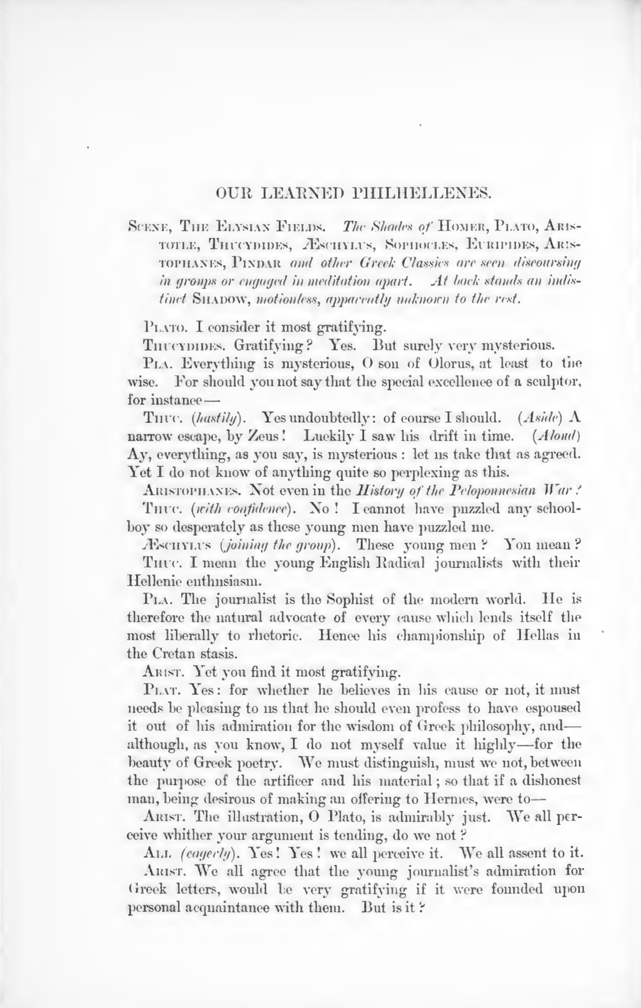 The Cretan Revolt (1896-1898), Part 2 - Our Learned Philhellenes - REVICTO